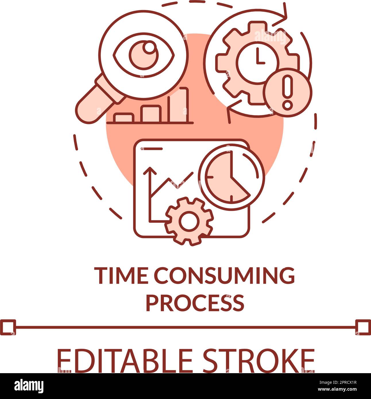 Time consuming process Stock Vector Images - Alamy