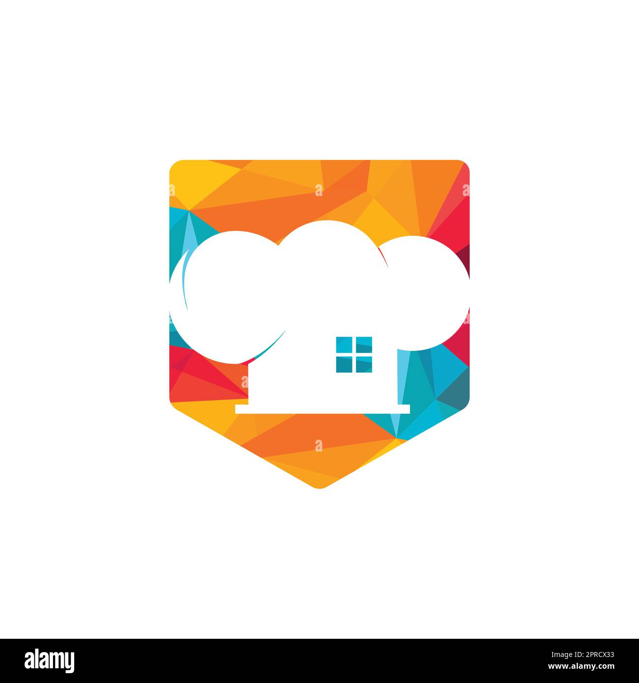 Home chef vector logo design template. Creative combination of a house ...