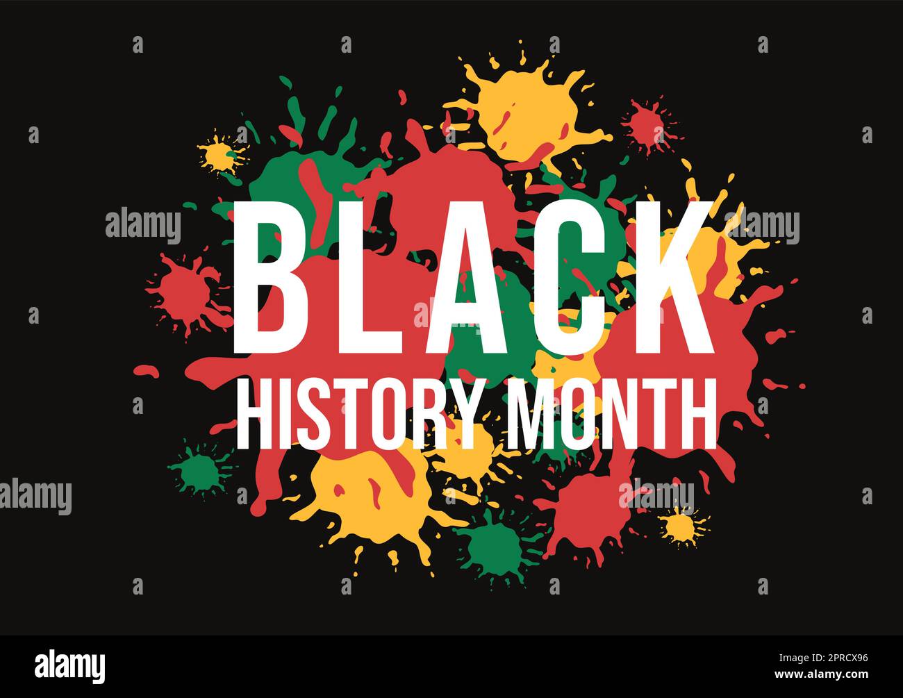 Black History Month Template Hand Drawn Cartoon Flat Background ...