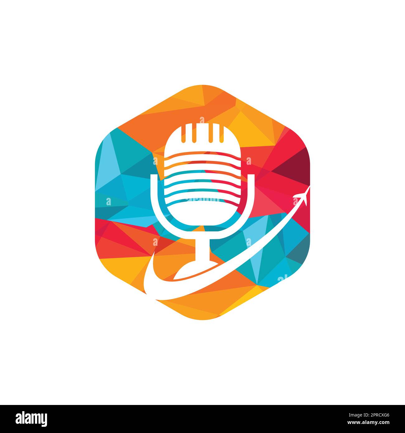 Traveling Podcast vector logo design template. Travel tourism vacation ...