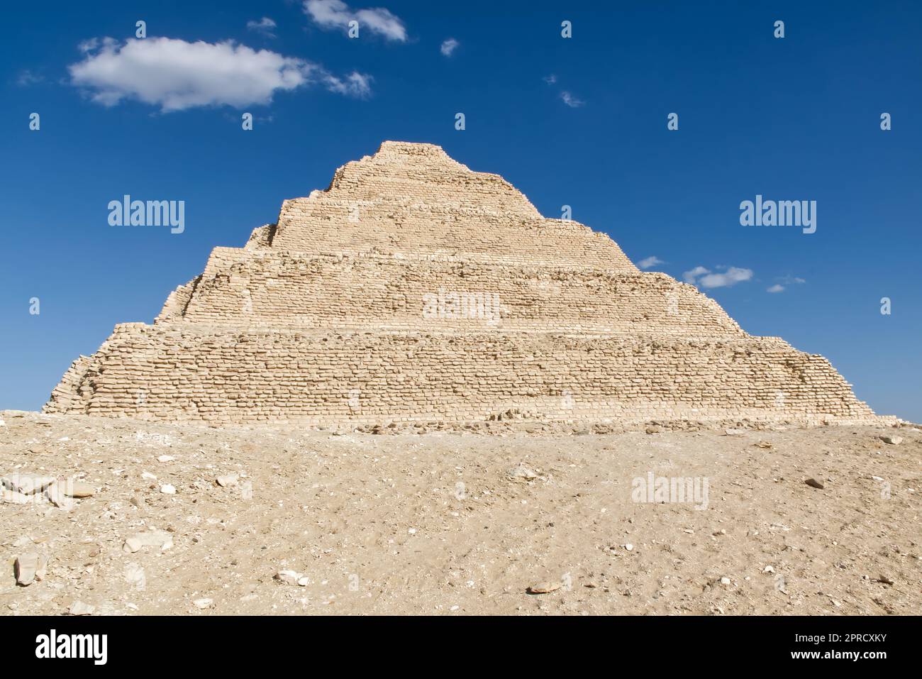 The pyramid of Sakkara in Cairo. The first pyramid of Egypt Stock Photo ...
