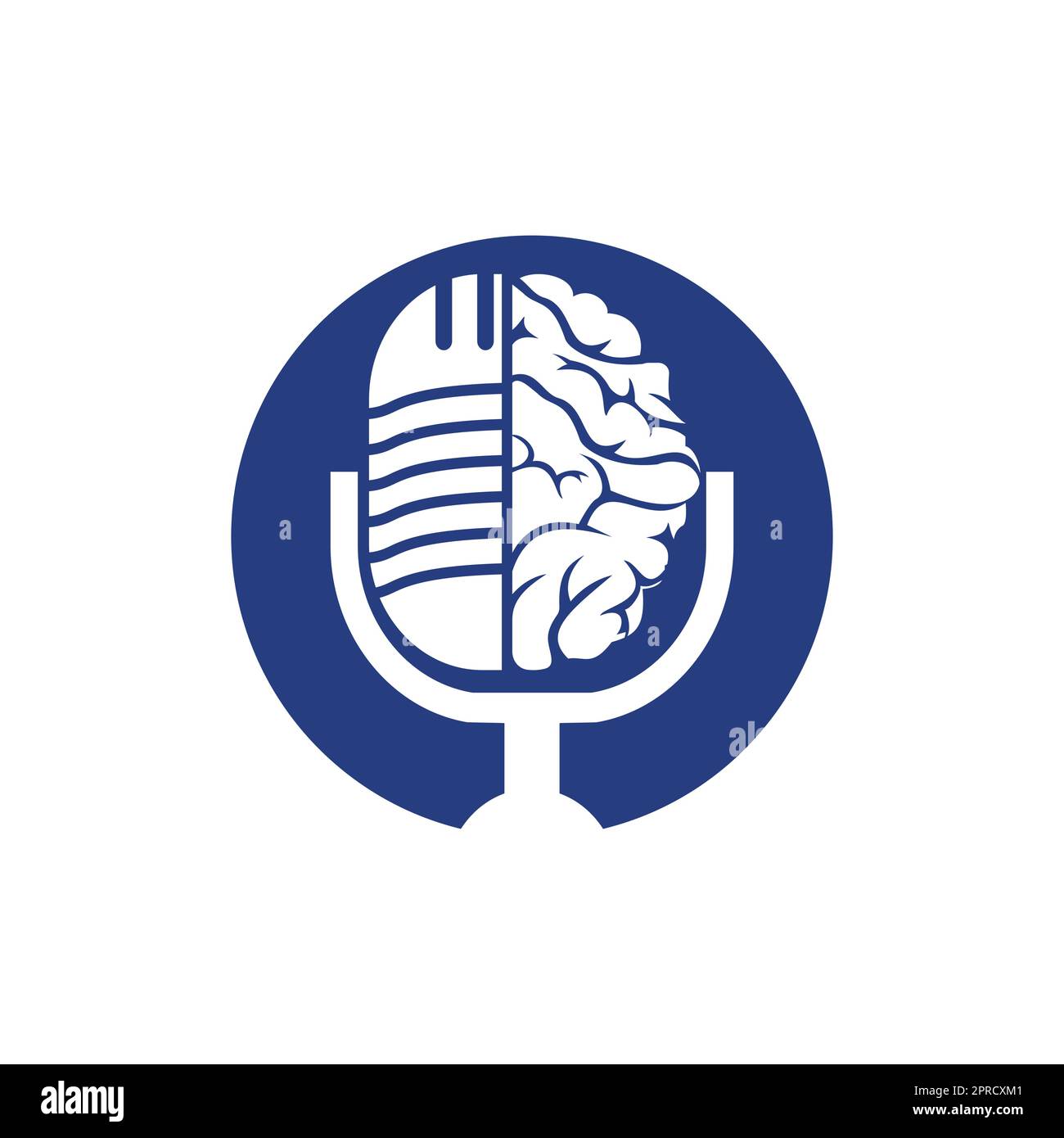 Brain podcast logo design. Broadcast entertainment business logo ...
