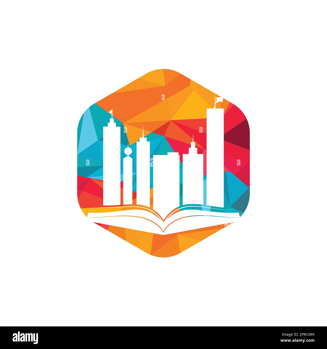 Education building logo design. Vector of book and a building, symbol ...