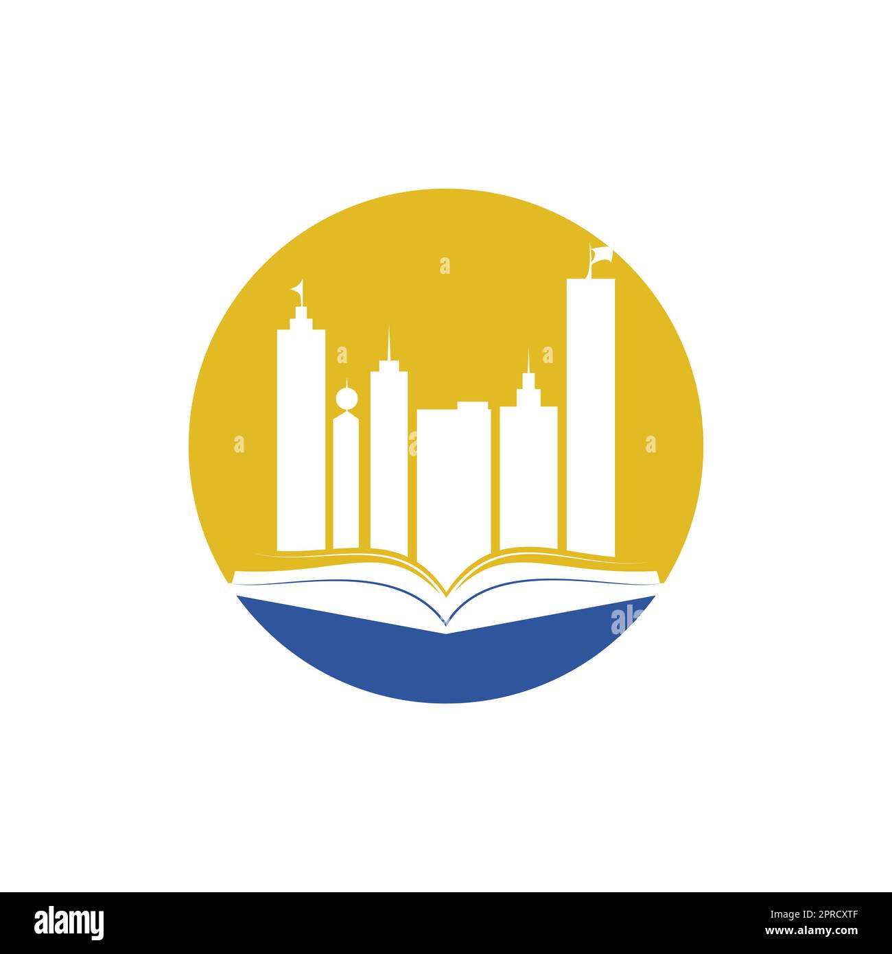 Education building logo design. Vector of book and a building, symbol ...