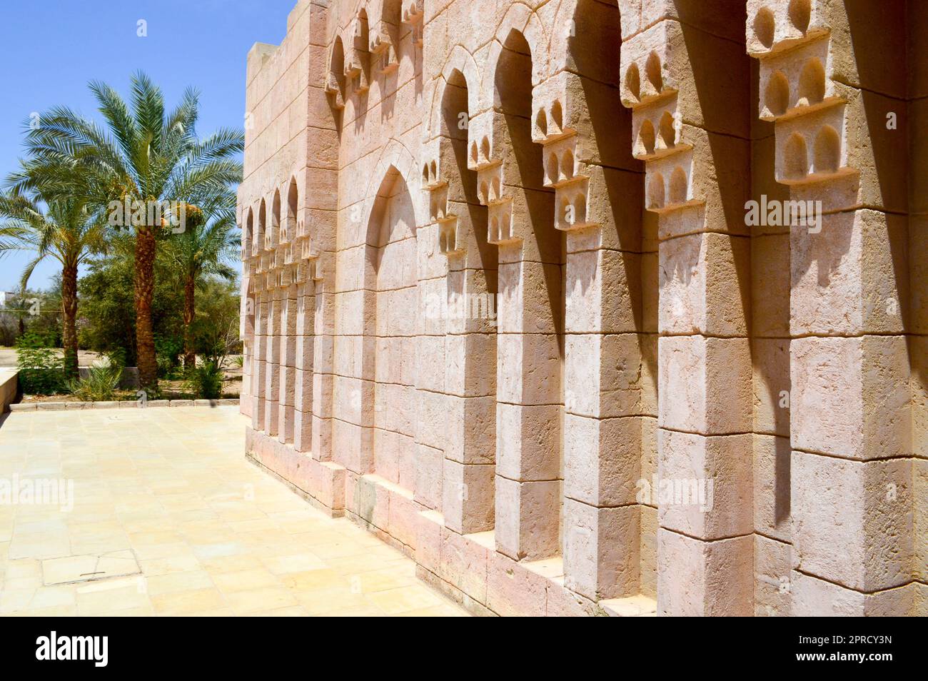 Brick old ancient carved Arab Islamic Islamic wall with ornaments and ...