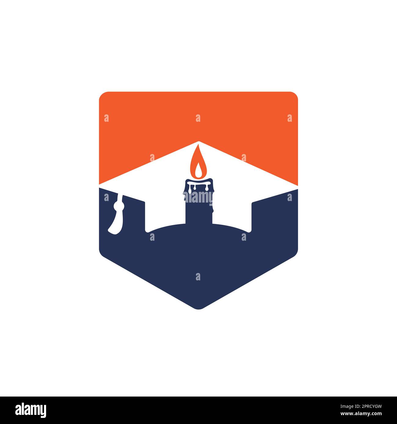 Educational and institutional logo design concept. Graduation cap with ...