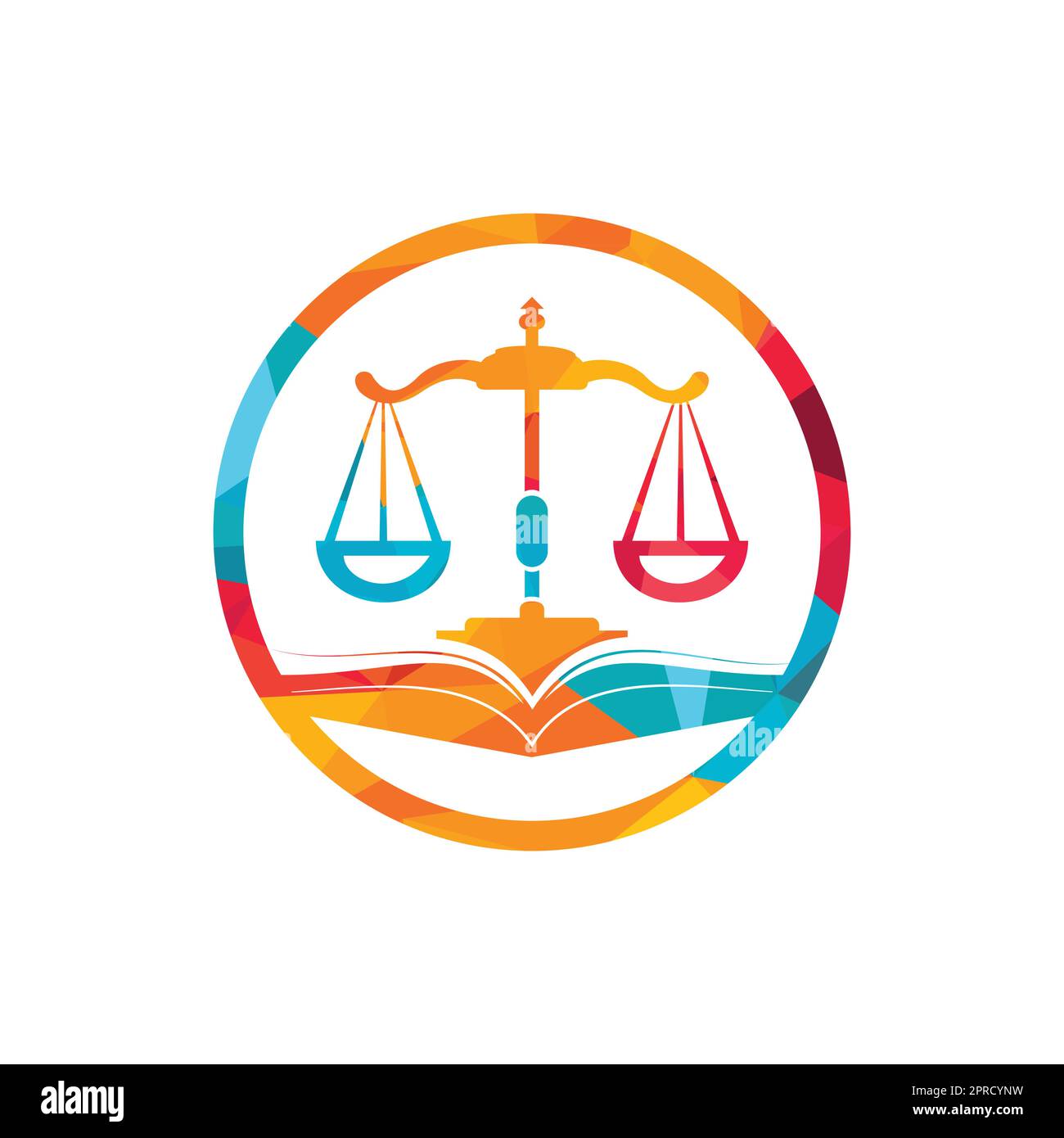 Law education logo design. Vector Libra and open book logo combination ...