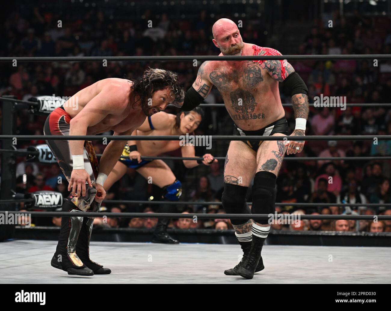 Sunrise FL, USA. 26th Apr, 2023. The Butcher & Blade Vs Kenny Omega & Konosuke Takeshita during ...