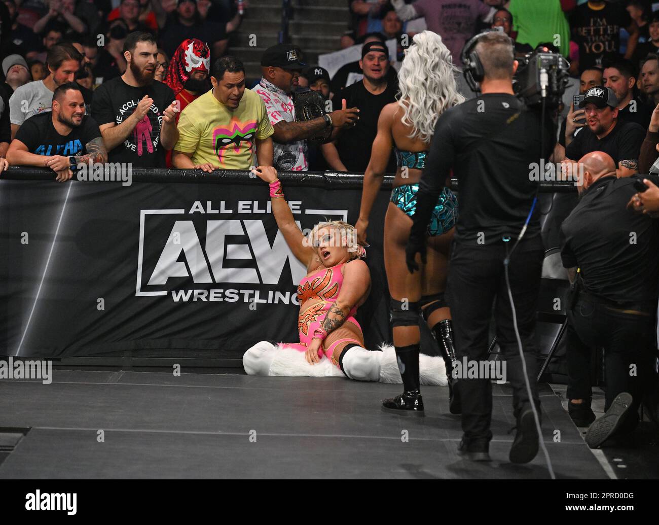 Sunrise FL, USA. 26th Apr, 2023. Jade Cargill Vs Taya Valkyrie during The AEW Wrestling Dynamite ...