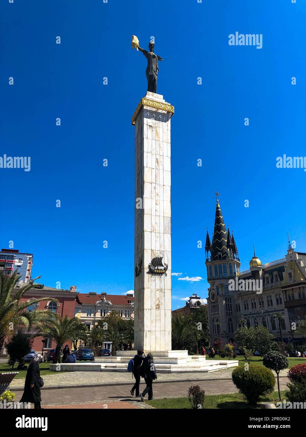 Europe Square, also known as Argonaut Square, is a large tall beautiful ...