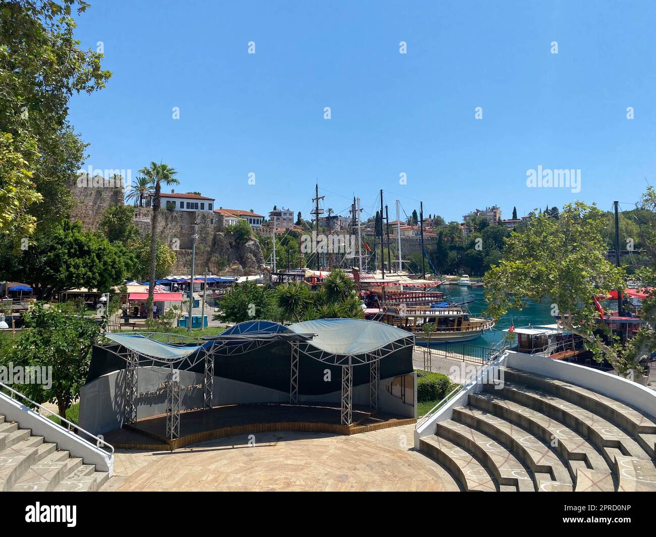 Ancient steps of amphitheater in Italy Stock Photo - Alamy