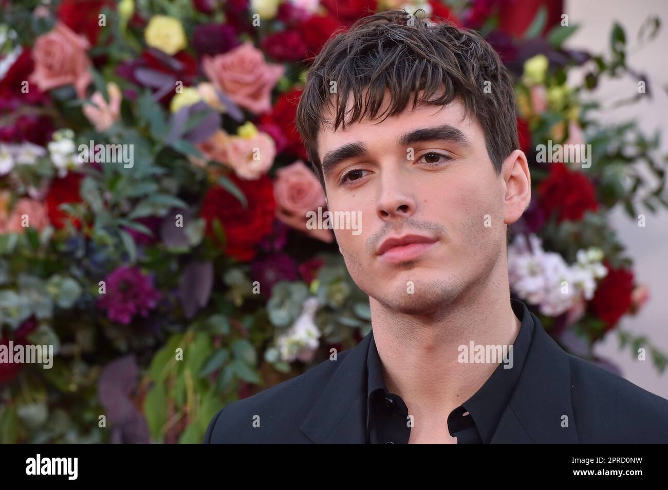 Corey Mylchreest arrives at the Los Angeles premiere of "Queen ...