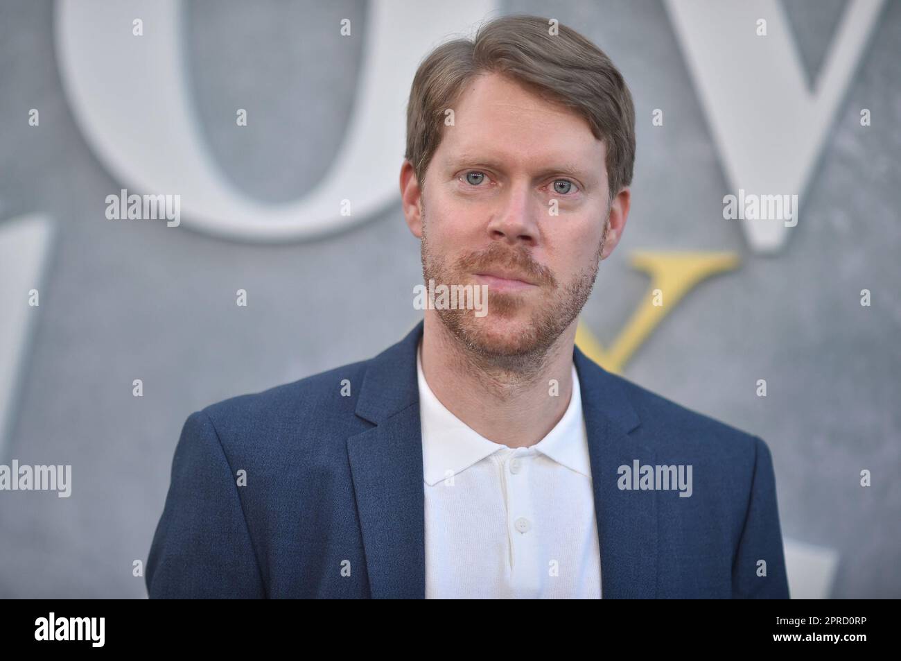 Tim Baltz arrives at the premiere of "Love and Death" on Wednesday ...