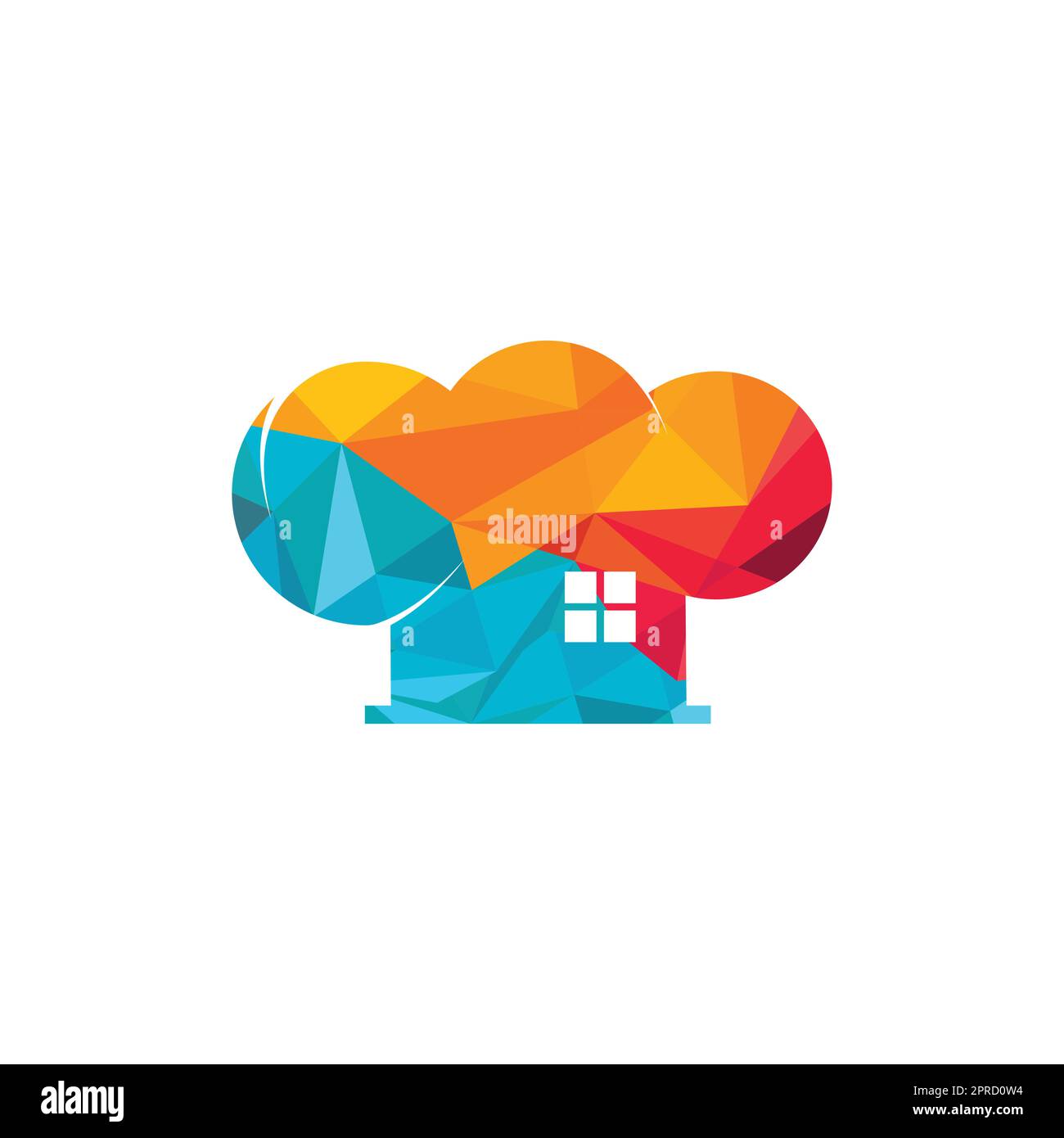 Home chef vector logo design template. Creative combination of a house ...