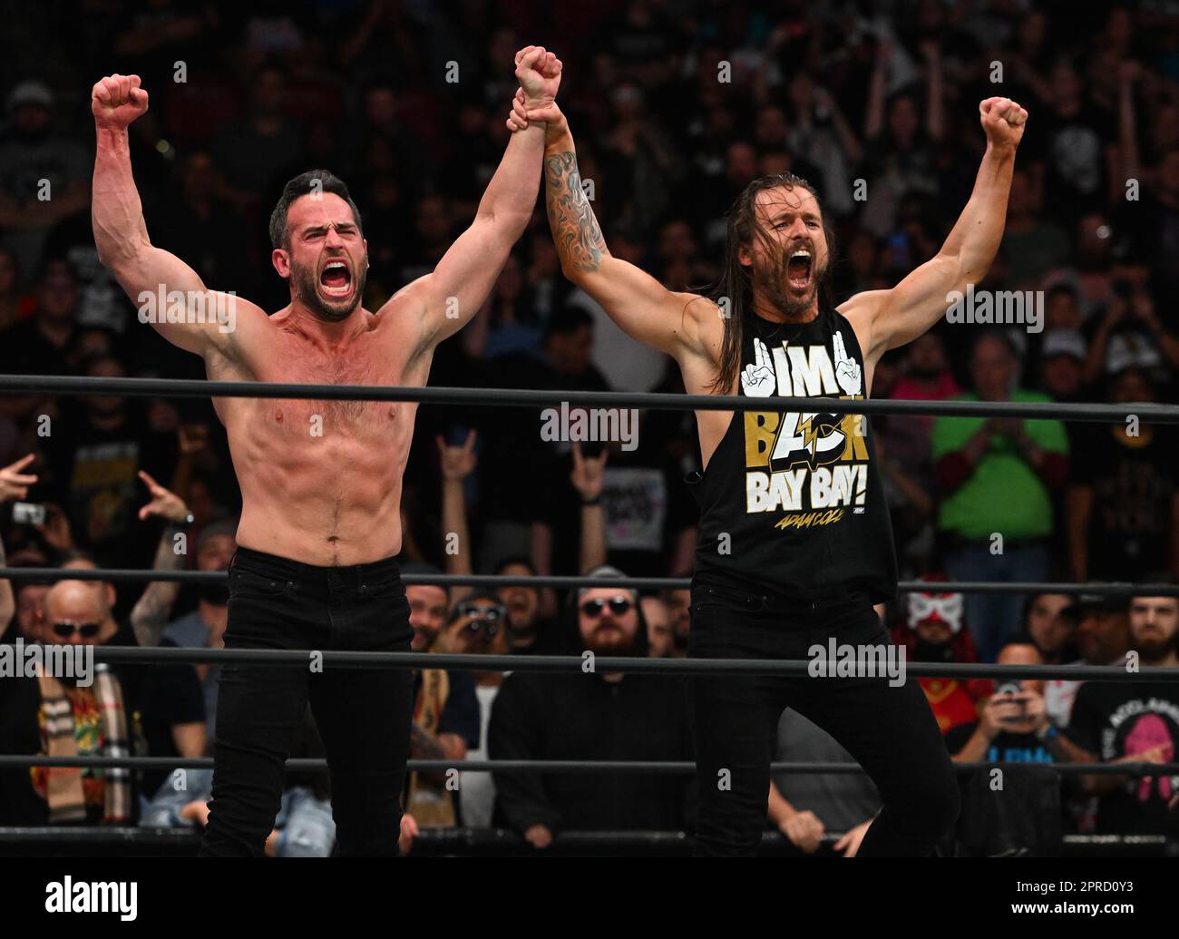 Sunrise FL, USA. 26th Apr, 2023. Adam Cole and Tony Khan during The AEW ...