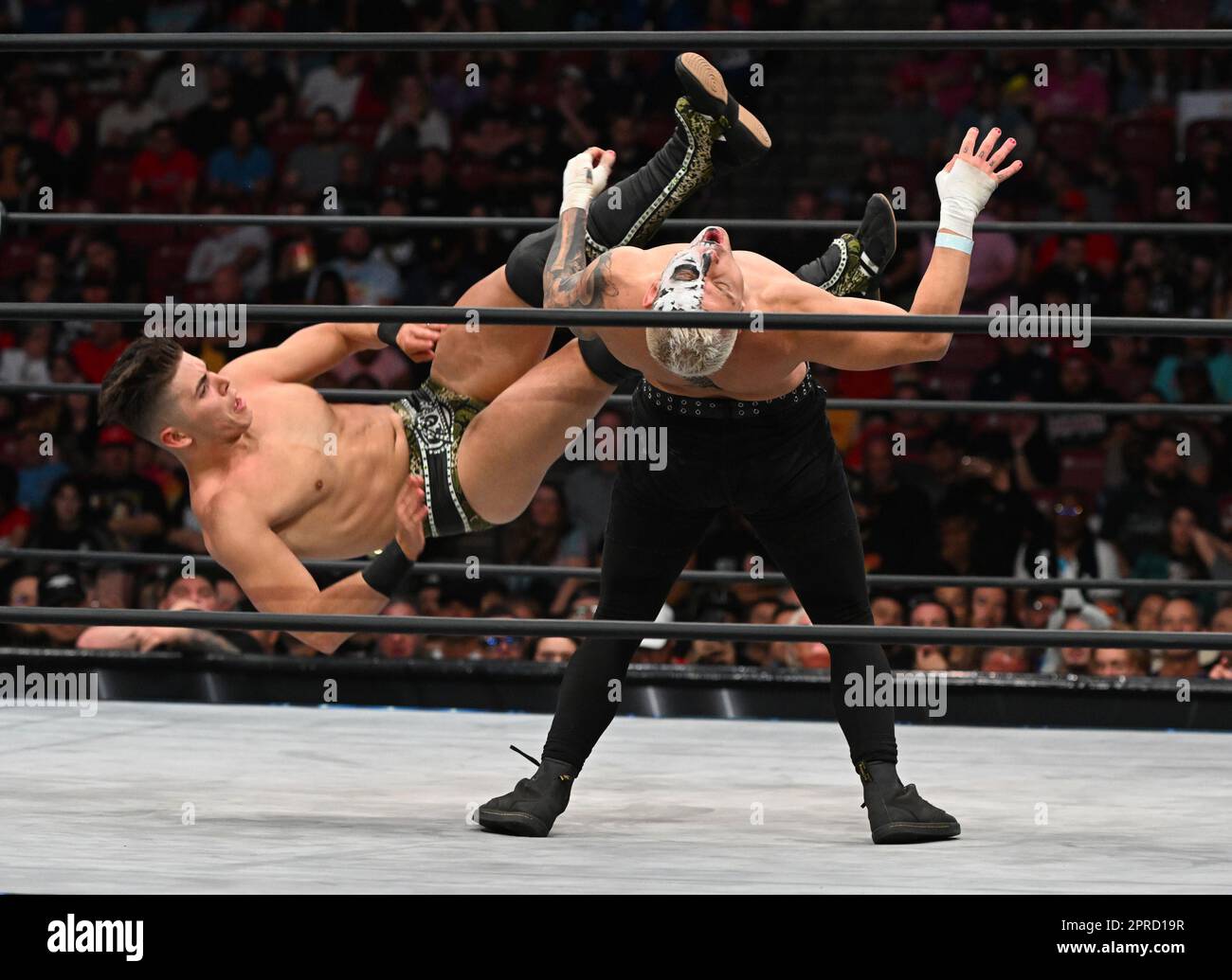 Sunrise FL, USA. 26th Apr, 2023. Sammy Guevara Vs Darby Allin during The AEW Wrestling Dynamite ...