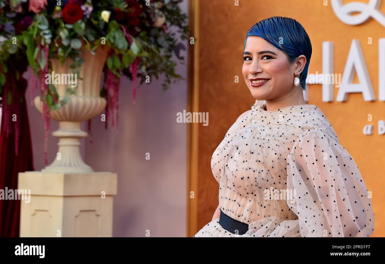 Peyvand Sadeghian arrives at the Los Angeles premiere of "Queen Charlotte: A Bridgerton Story ...