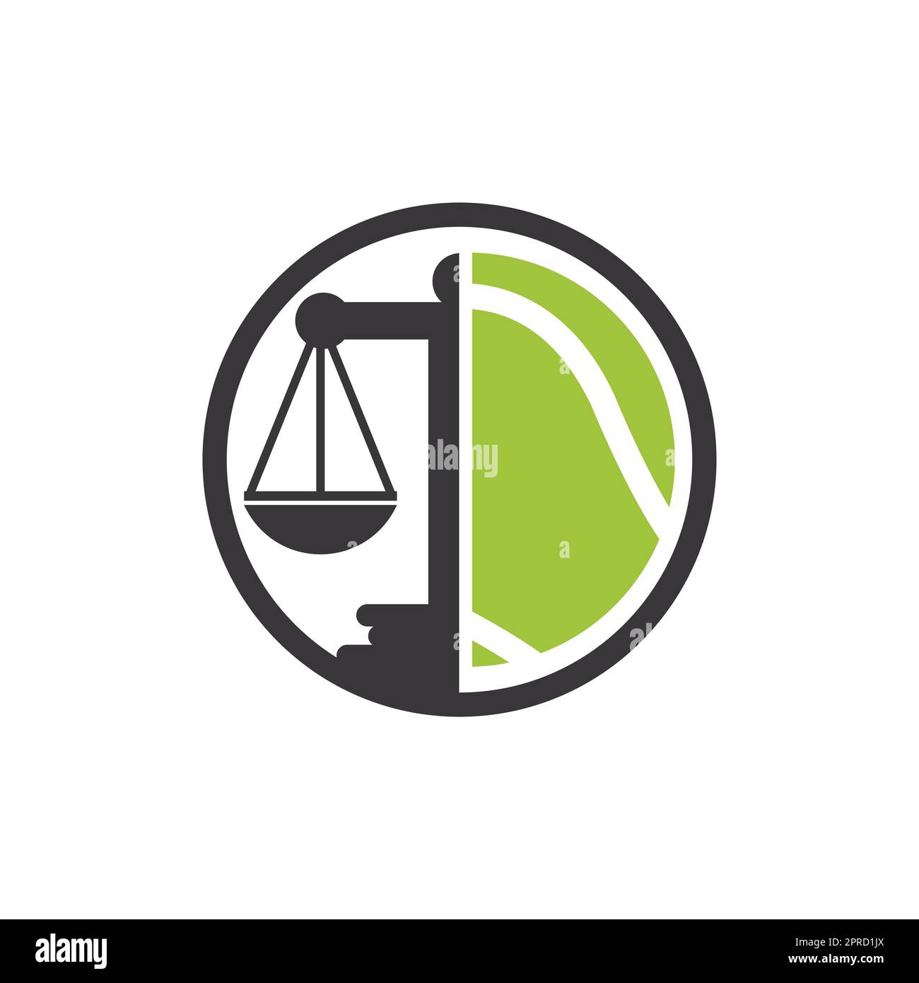 Tennis law vector logo design. Tennis ball and law balance icon design ...