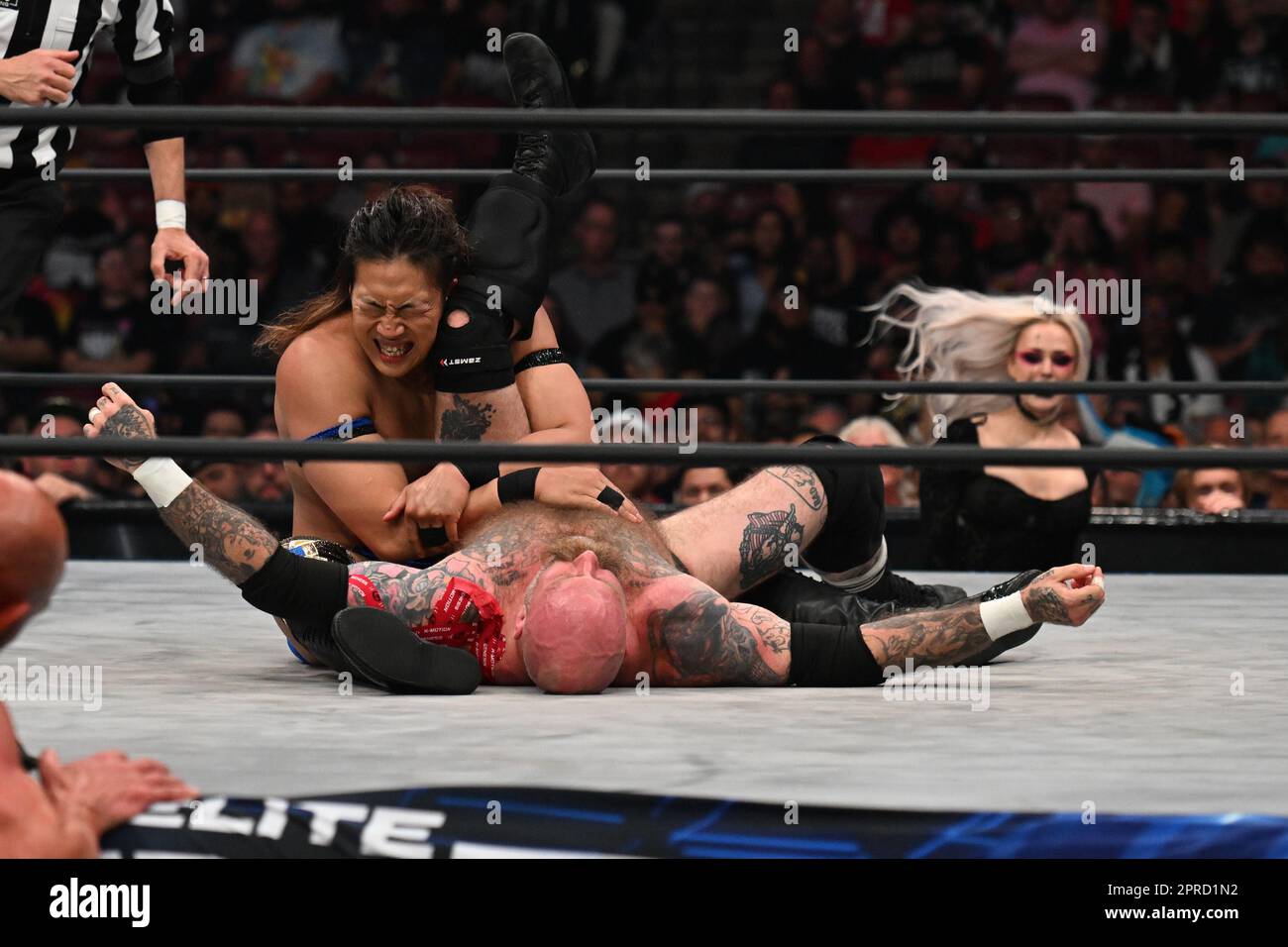 Sunrise FL, USA. 26th Apr, 2023. The Butcher & Blade Vs Kenny Omega & Konosuke Takeshita during ...