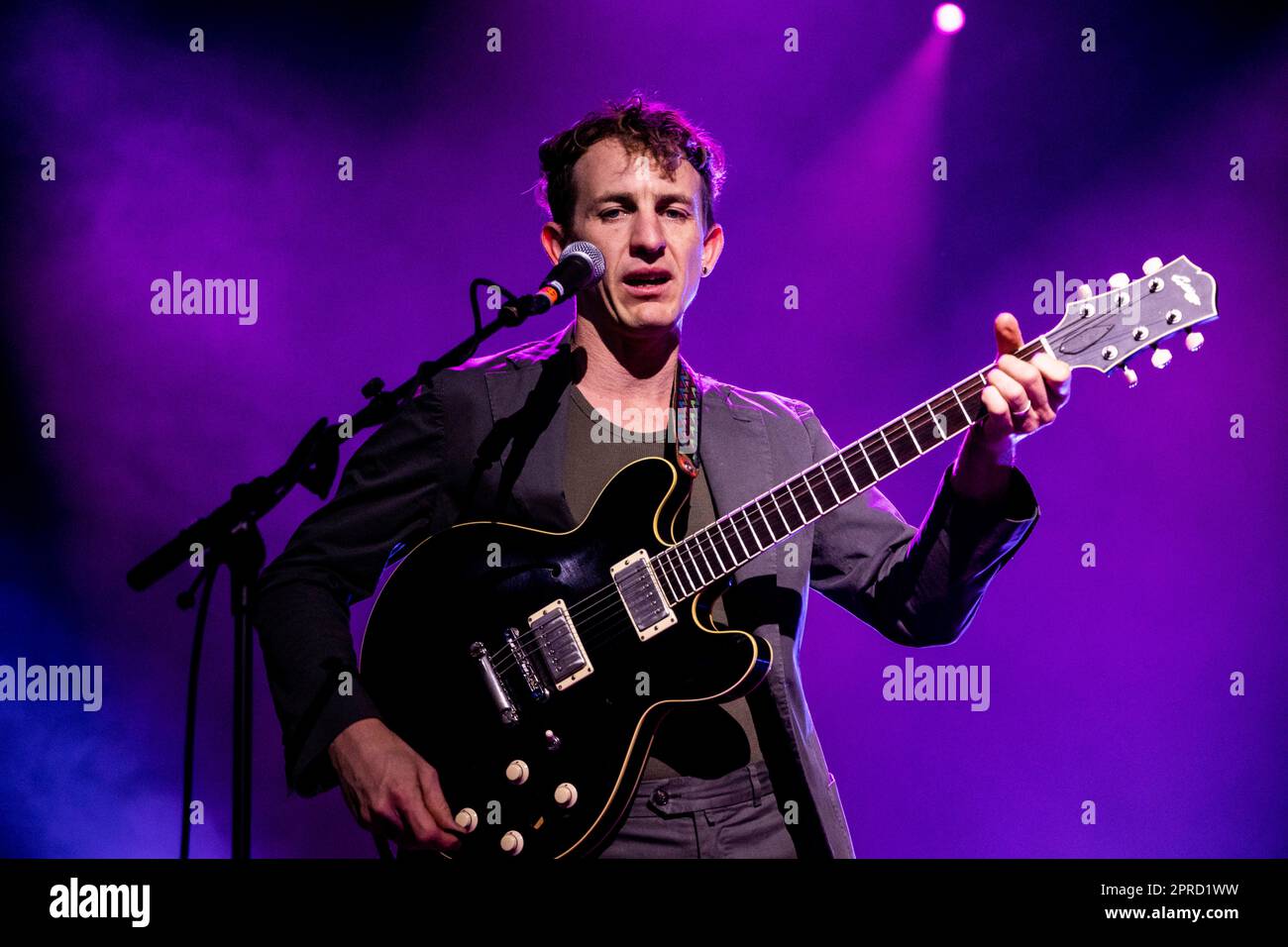 MILAN, ITALY - APRIL 23: Buck Meek of Big Thief performs at Alcatraz ...
