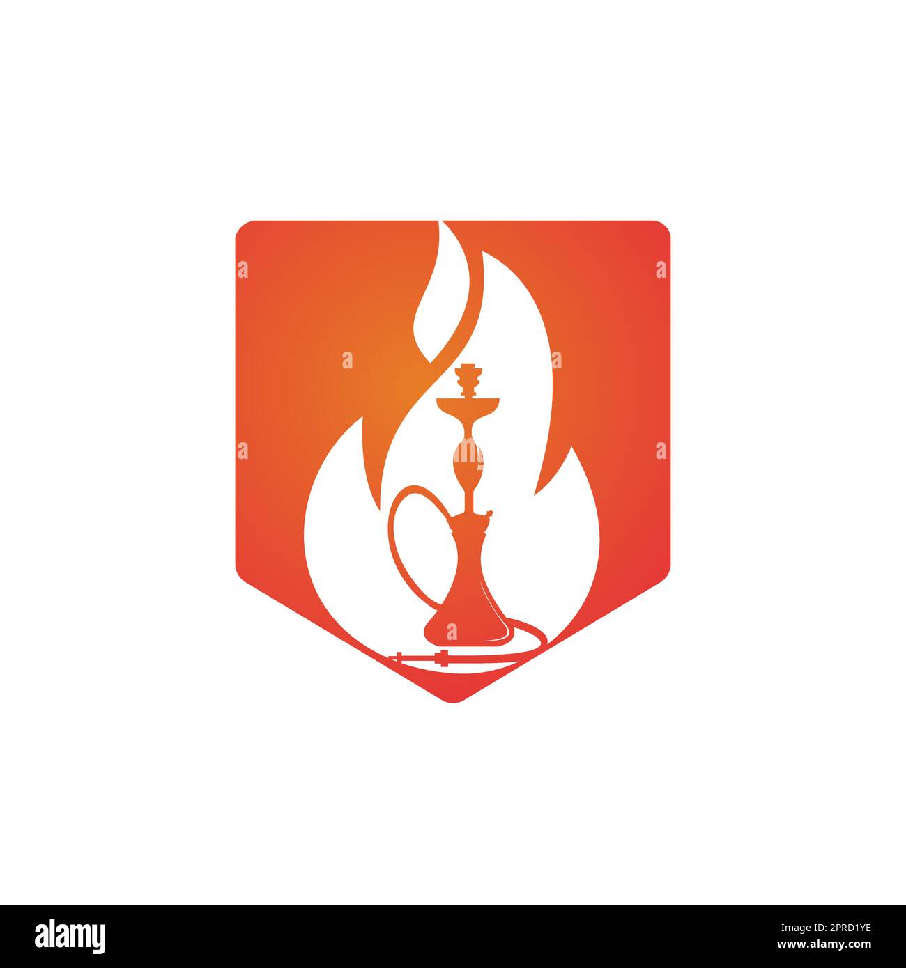 Hookah fire vector logo design. Arabian bar or house, shop vector design template Stock Vector ...