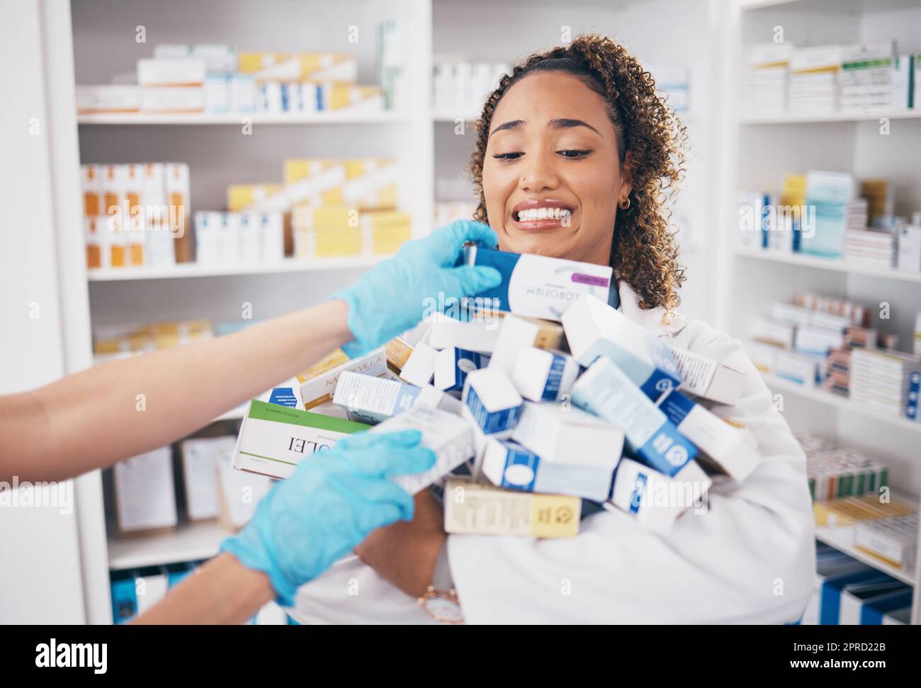 Pharmacy work stress hi-res stock photography and images - Alamy