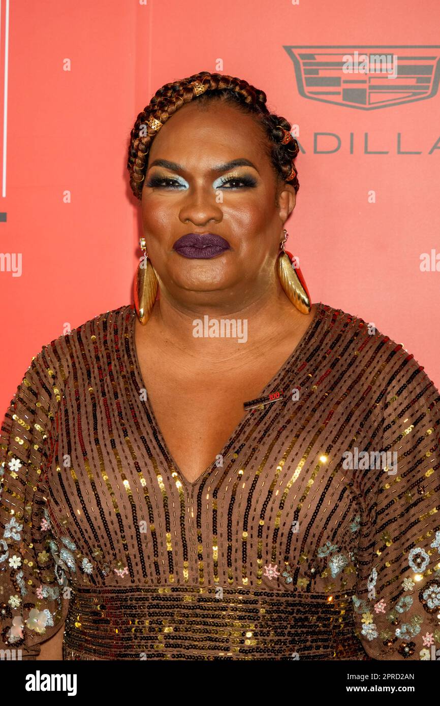New York, USA. 26th Apr, 2023. Zamareya Jones on the red carpet during ...