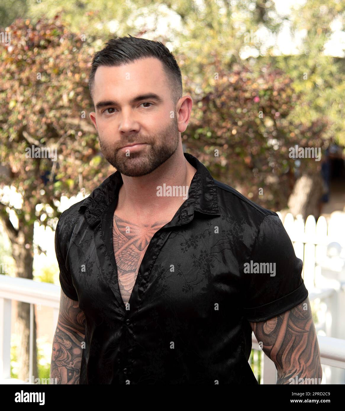 St. Helena, USA. 25th Apr, 2023. Jay Allen poses backstage during Day 1 ...