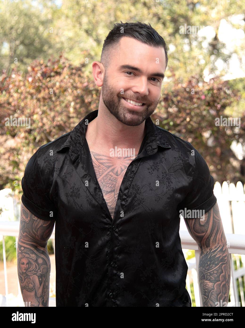St. Helena, USA. 25th Apr, 2023. Jay Allen poses backstage during Day 1 ...