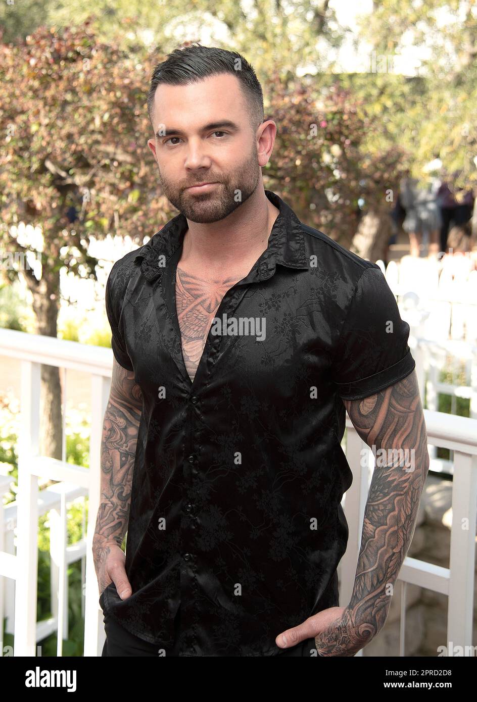 St. Helena, USA. 25th Apr, 2023. Jay Allen poses backstage during Day 1 ...