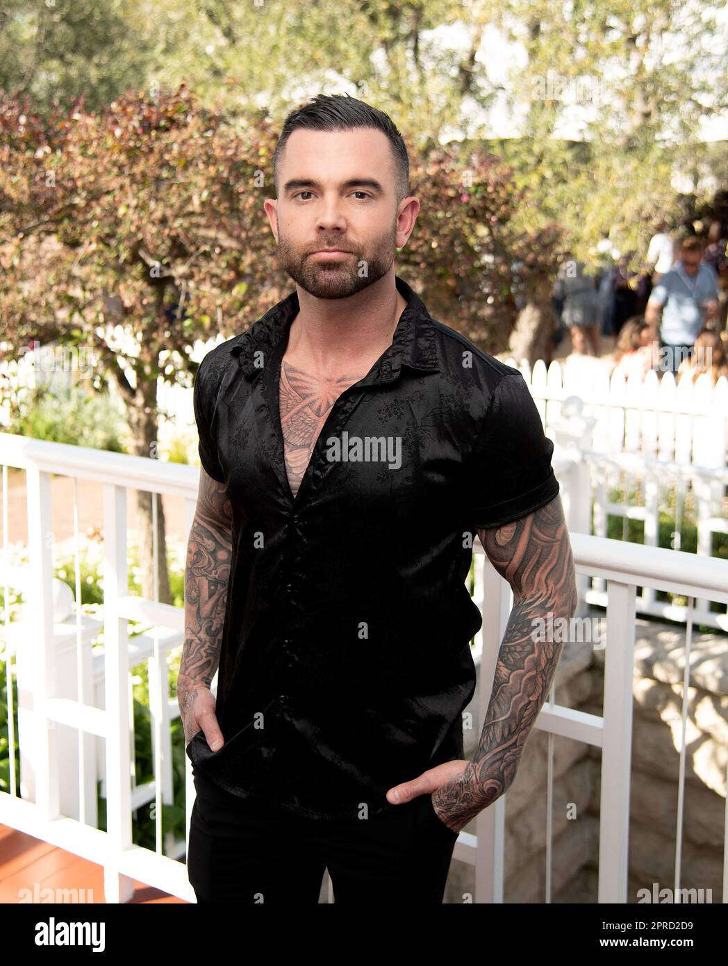 St. Helena, USA. 25th Apr, 2023. Jay Allen poses backstage during Day 1 ...