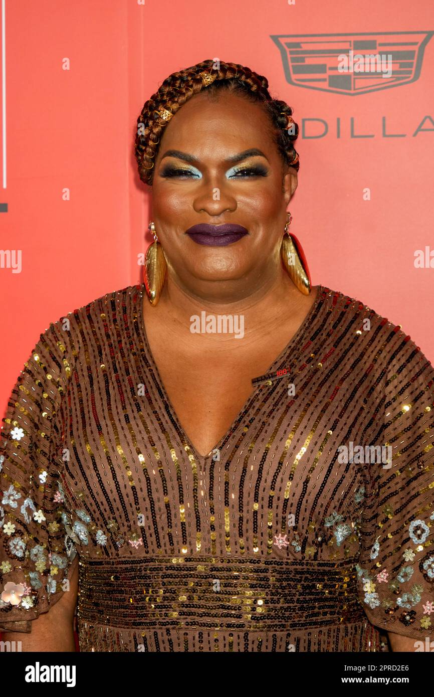 New York, USA. 26th Apr, 2023. Zamareya Jones on the red carpet during ...