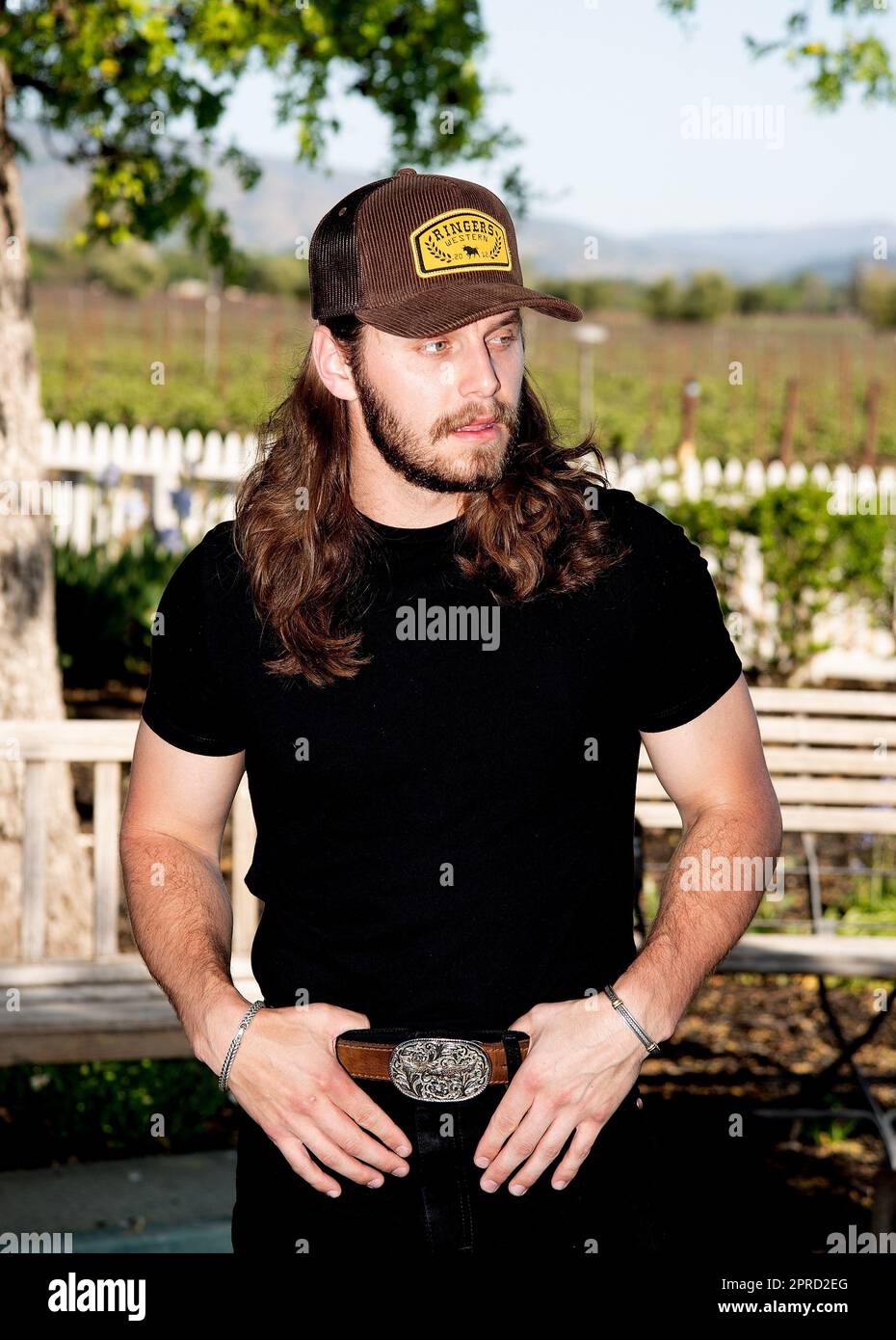 St. Helena, USA. 25th Apr, 2023. Warren Zeiders poses backstage during ...