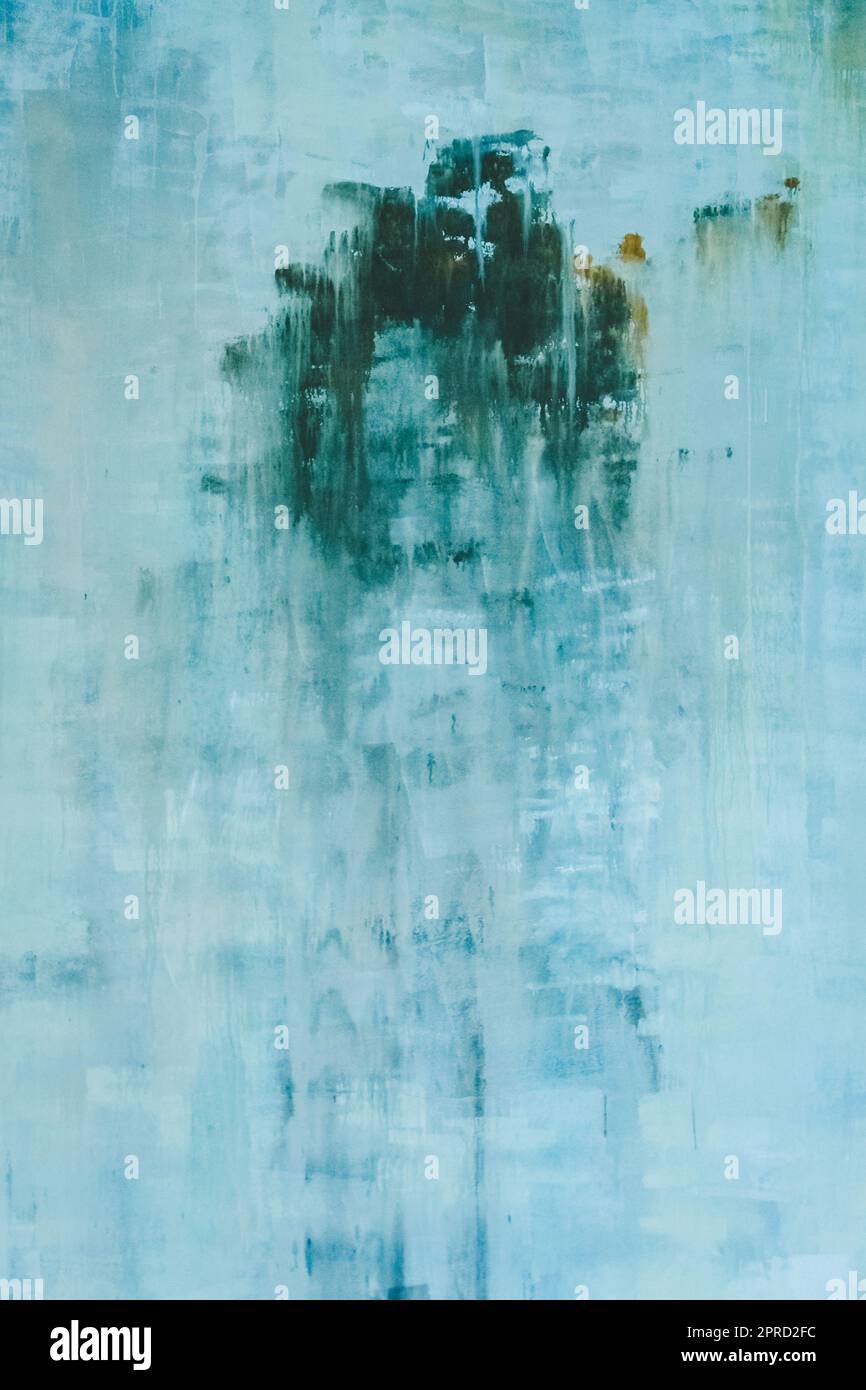 Old cement paint blue wall background Stock Photo - Alamy