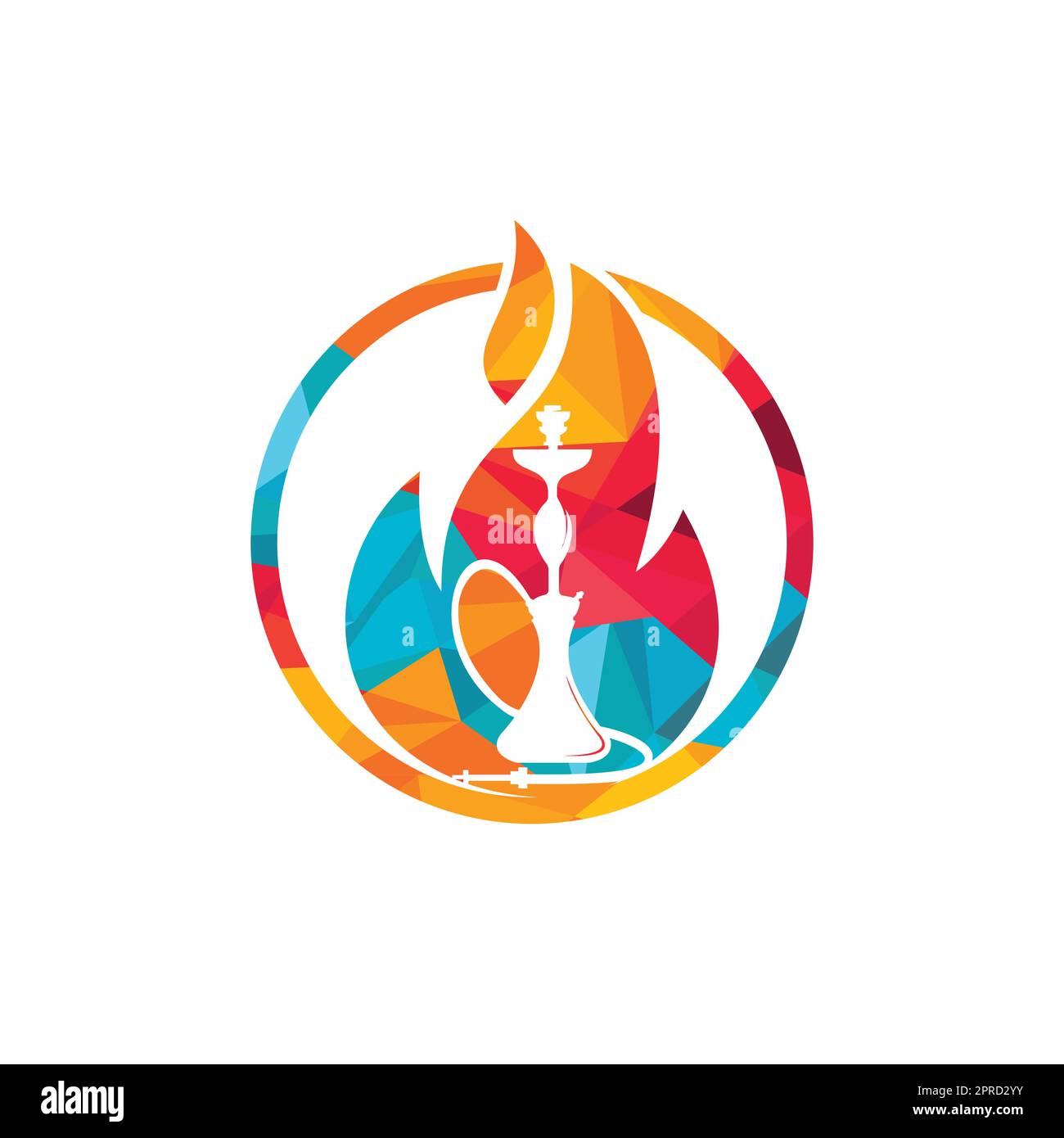 Hookah fire vector logo design. Arabian bar or house, shop vector design template Stock Vector ...