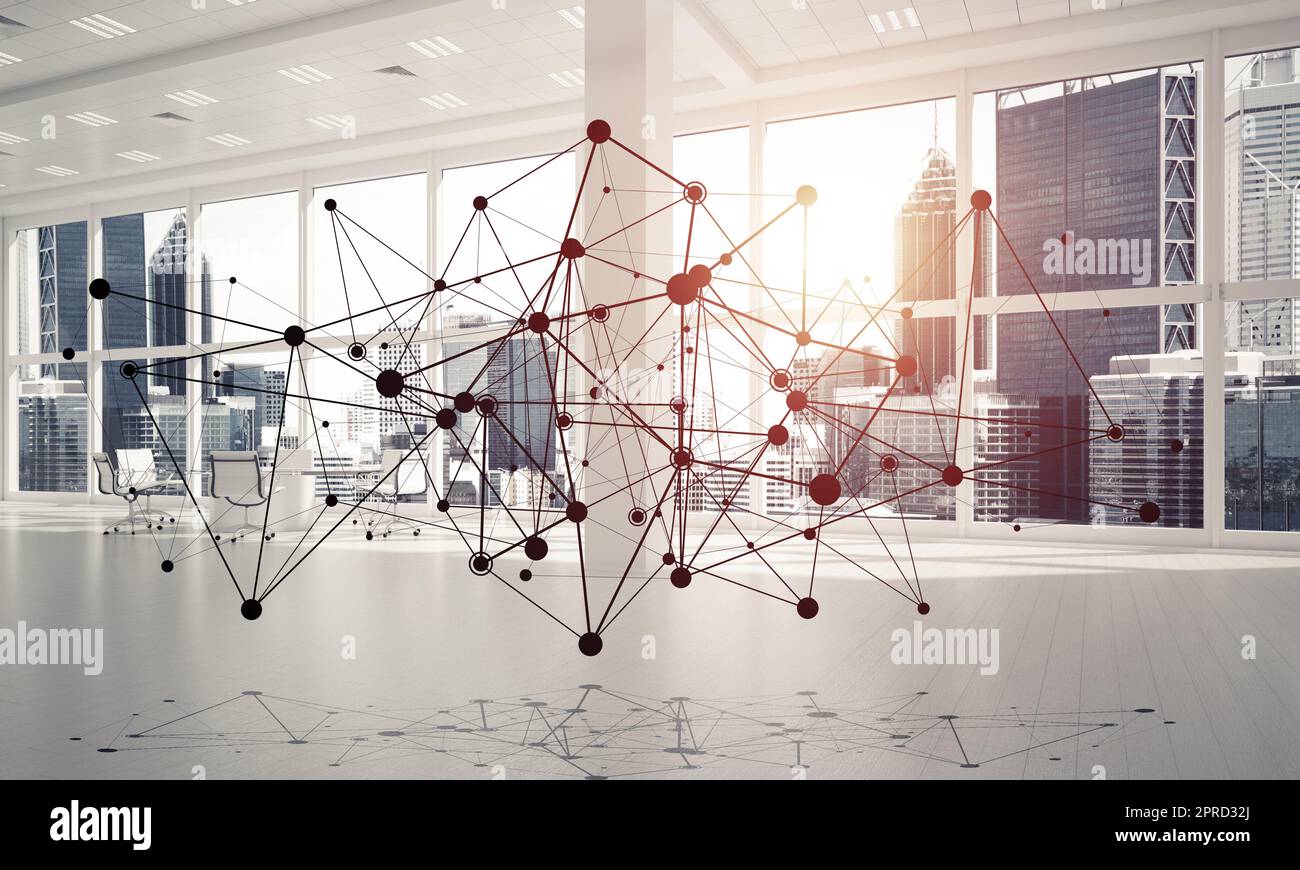 Networking and wireless connection as concept for effective modern ...