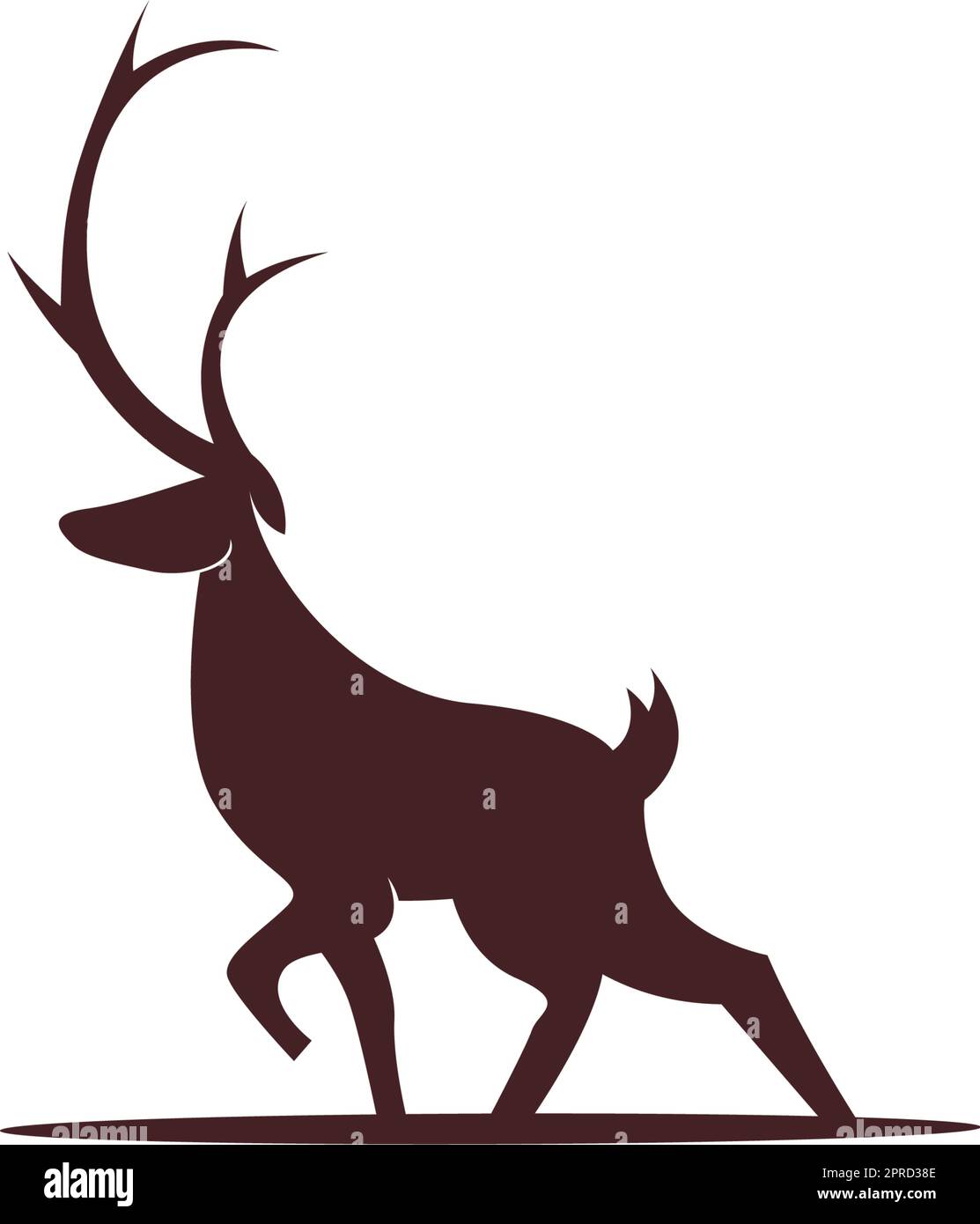 Stag head illustration hi-res stock photography and images - Alamy