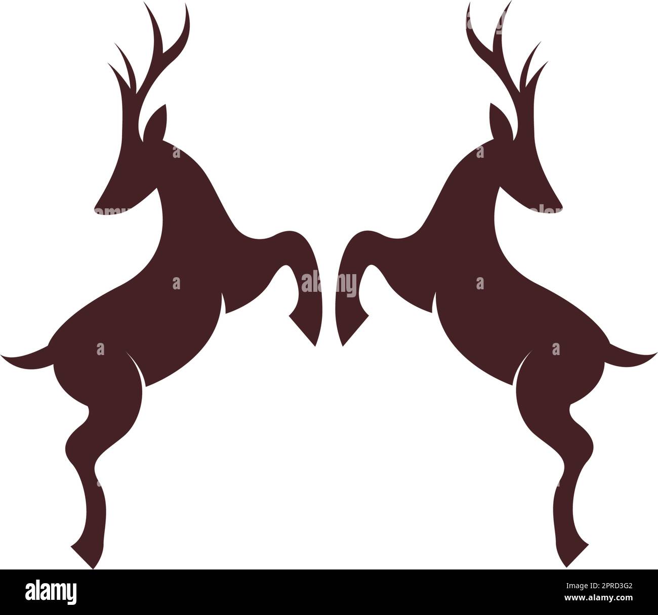Stag icon logo design illustration Stock Vector Image & Art - Alamy