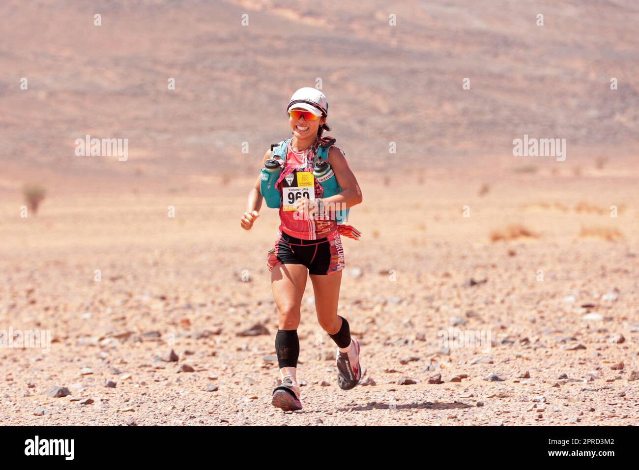 Morocco, Sahara Desert. 26th Apr, 2023. Marathon des Sables Day 4 ...