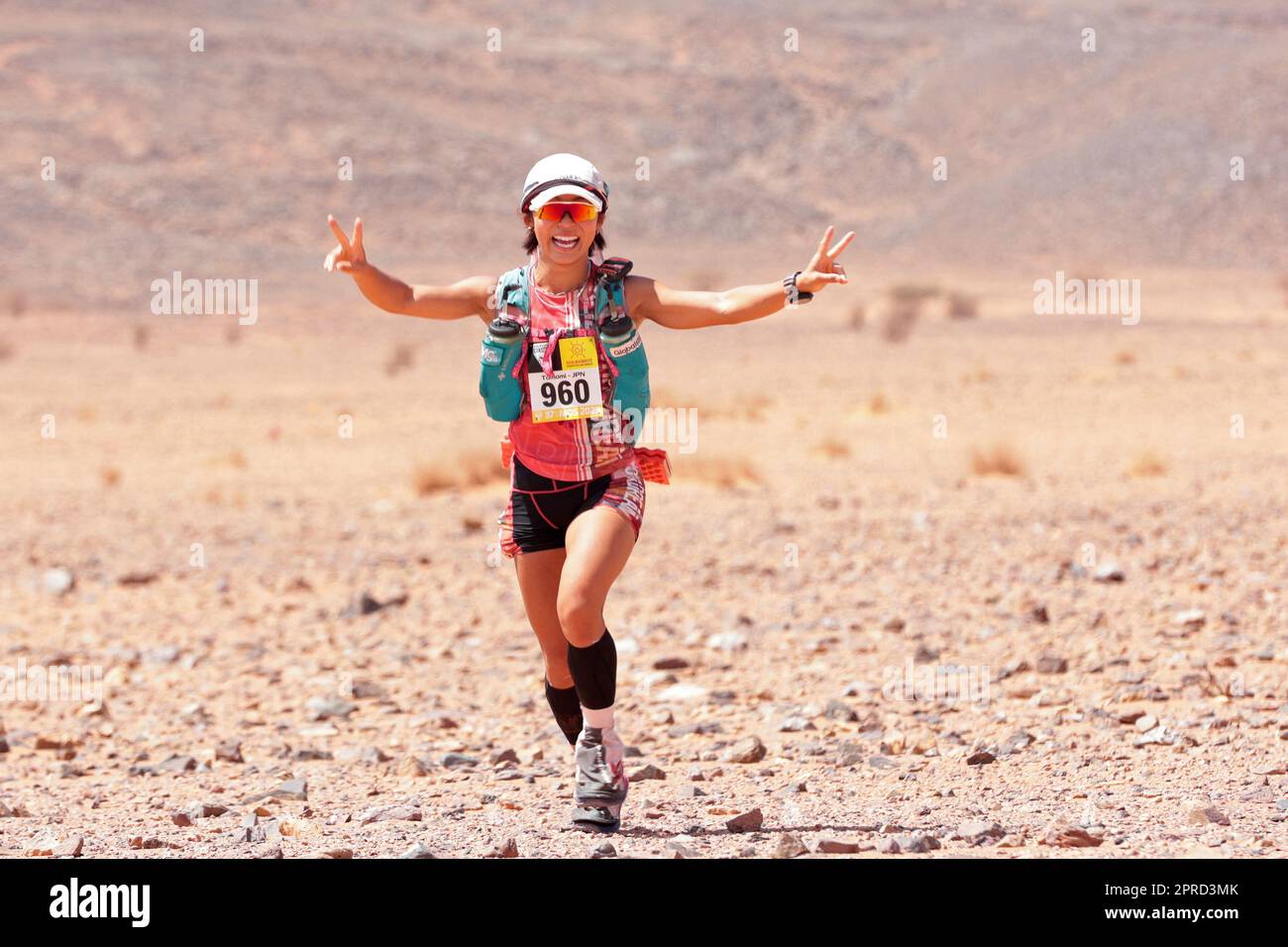 Morocco, Sahara Desert. 26th Apr, 2023. Marathon des Sables Day 4 ...