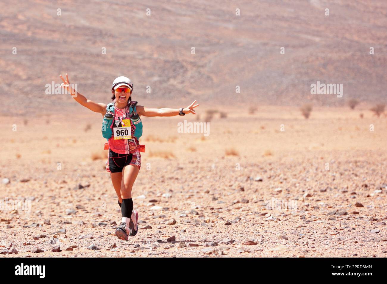 Morocco, Sahara Desert. 26th Apr, 2023. Marathon des Sables Day 4 ...