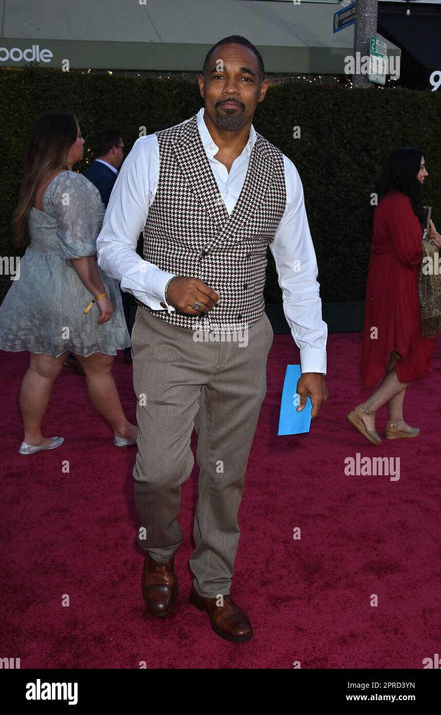 Westwood, USA. 26th Apr, 2023. Jason George arriving at the world ...