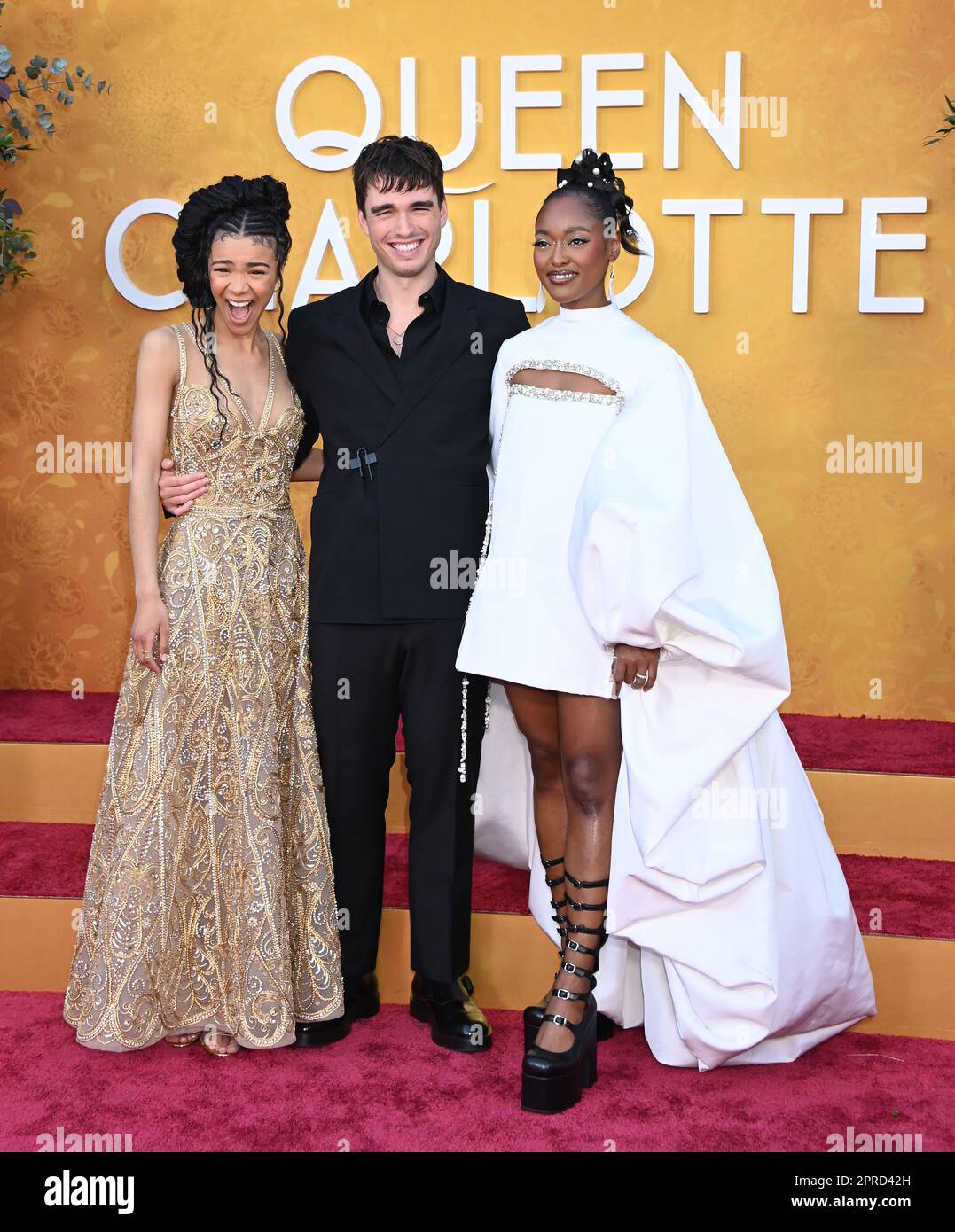 Westwood, USA. 26th Apr, 2023. India Amarteifio, Corey Mylchreest and ...