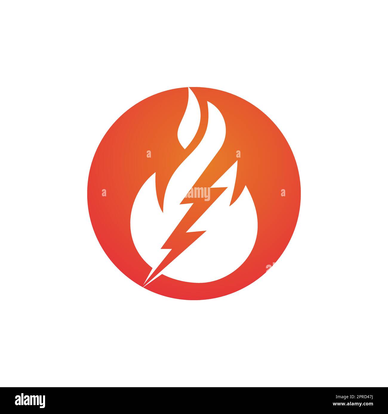 Lightning fire vector logo design template. Fire energy and voltage ...