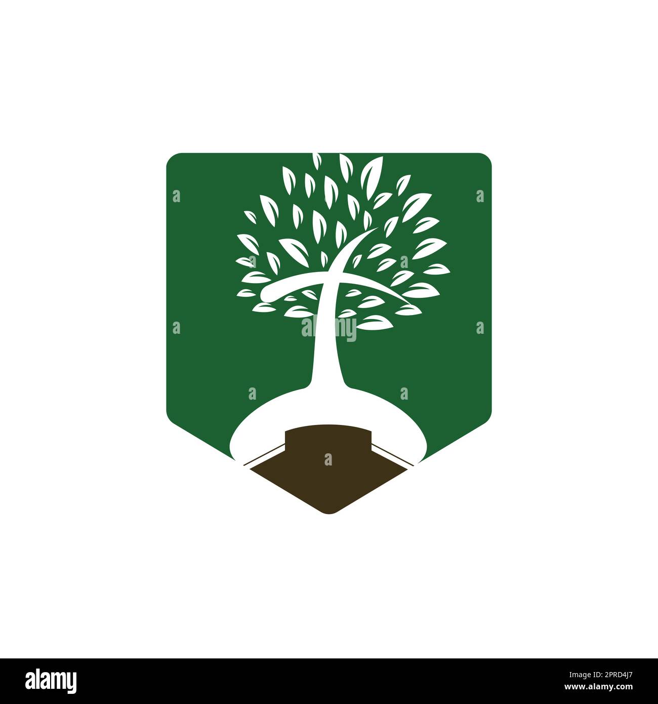 Church call logo concept. Handset and church tree vector logo design ...