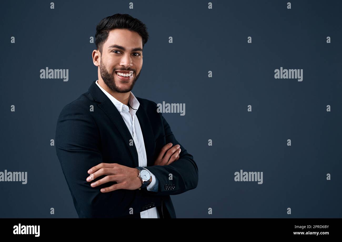 I am confident and driven. Cropped portrait of a handsome young ...