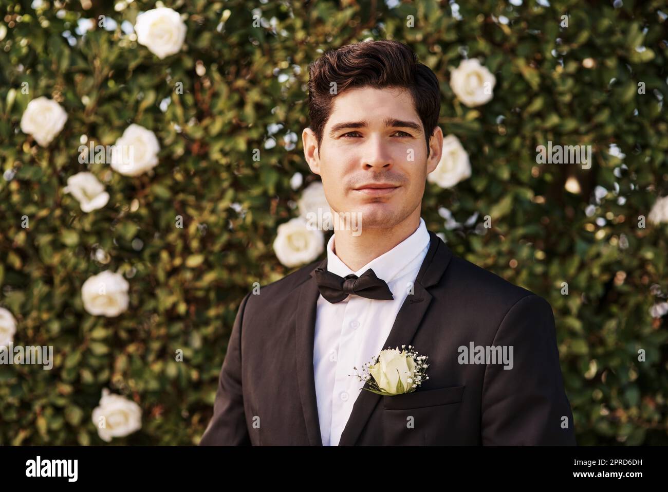 Bride alone happy outdoors hi-res stock photography and images - Alamy