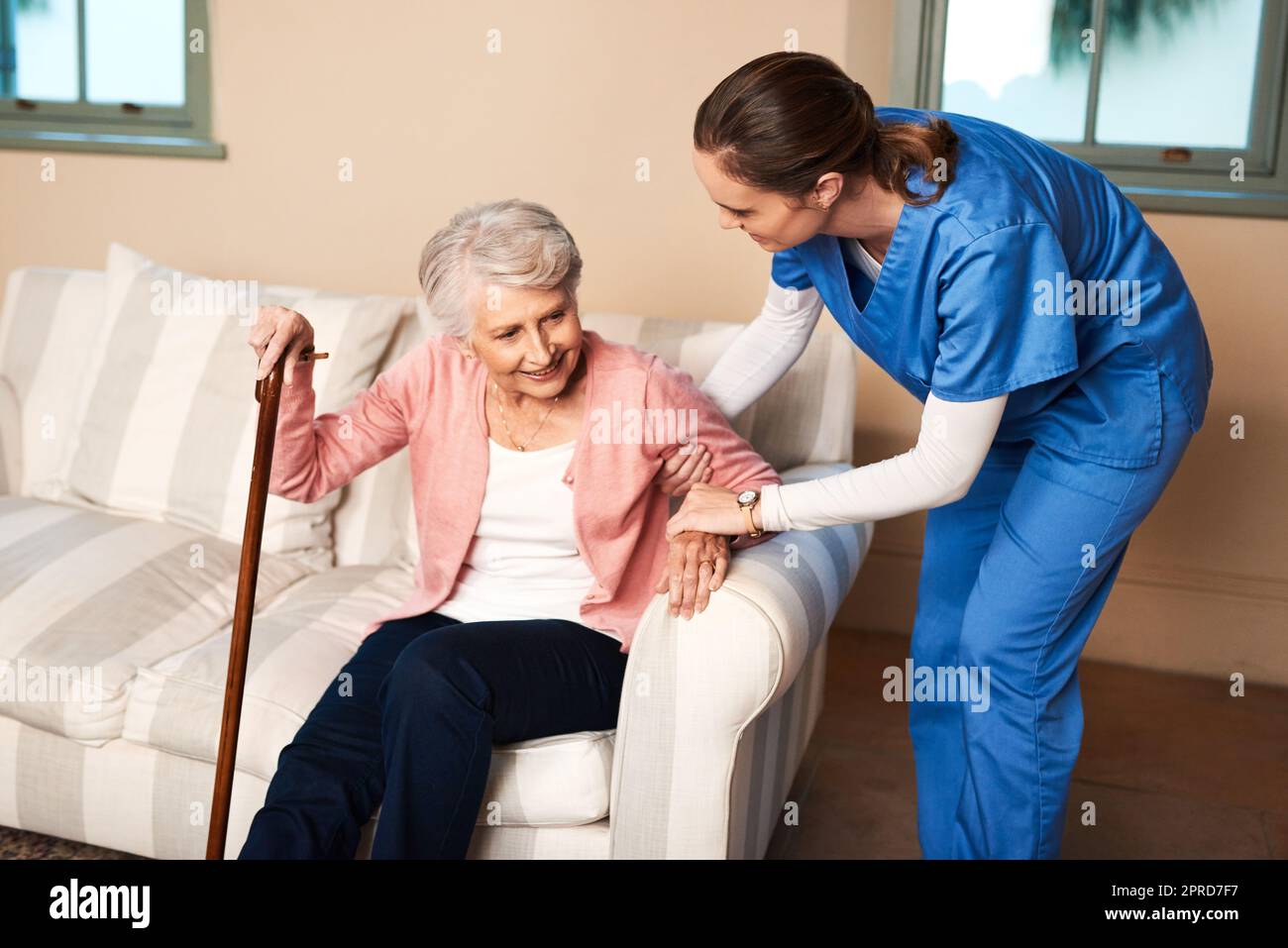 A caregiver will change your life for the better. a caregiver assisting ...