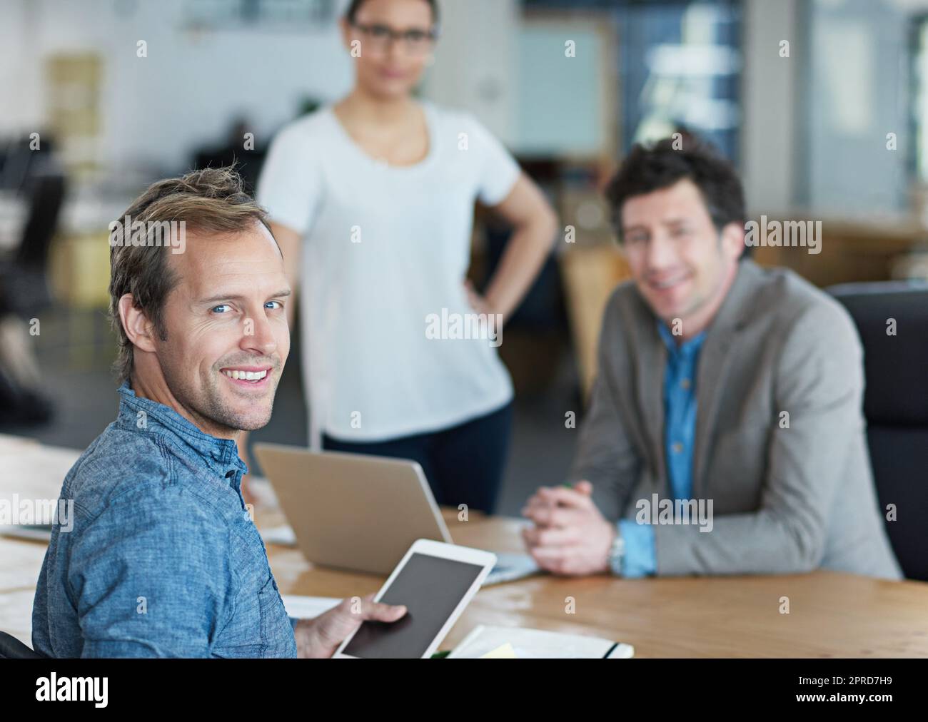 Feeling confident in her team Stock Photo - Alamy