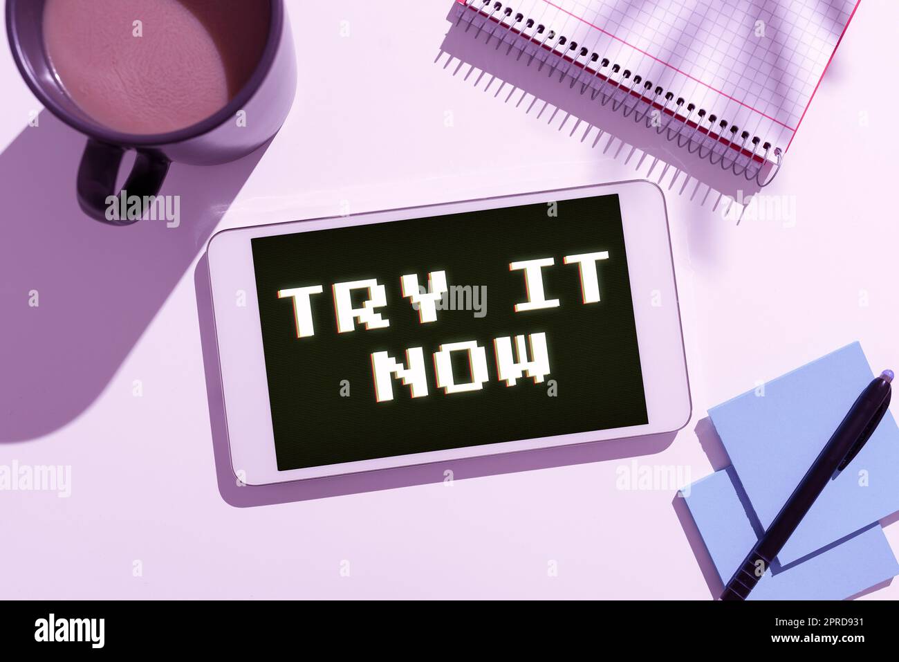 Text showing inspiration Try It Now. Business overview Free trial of ...